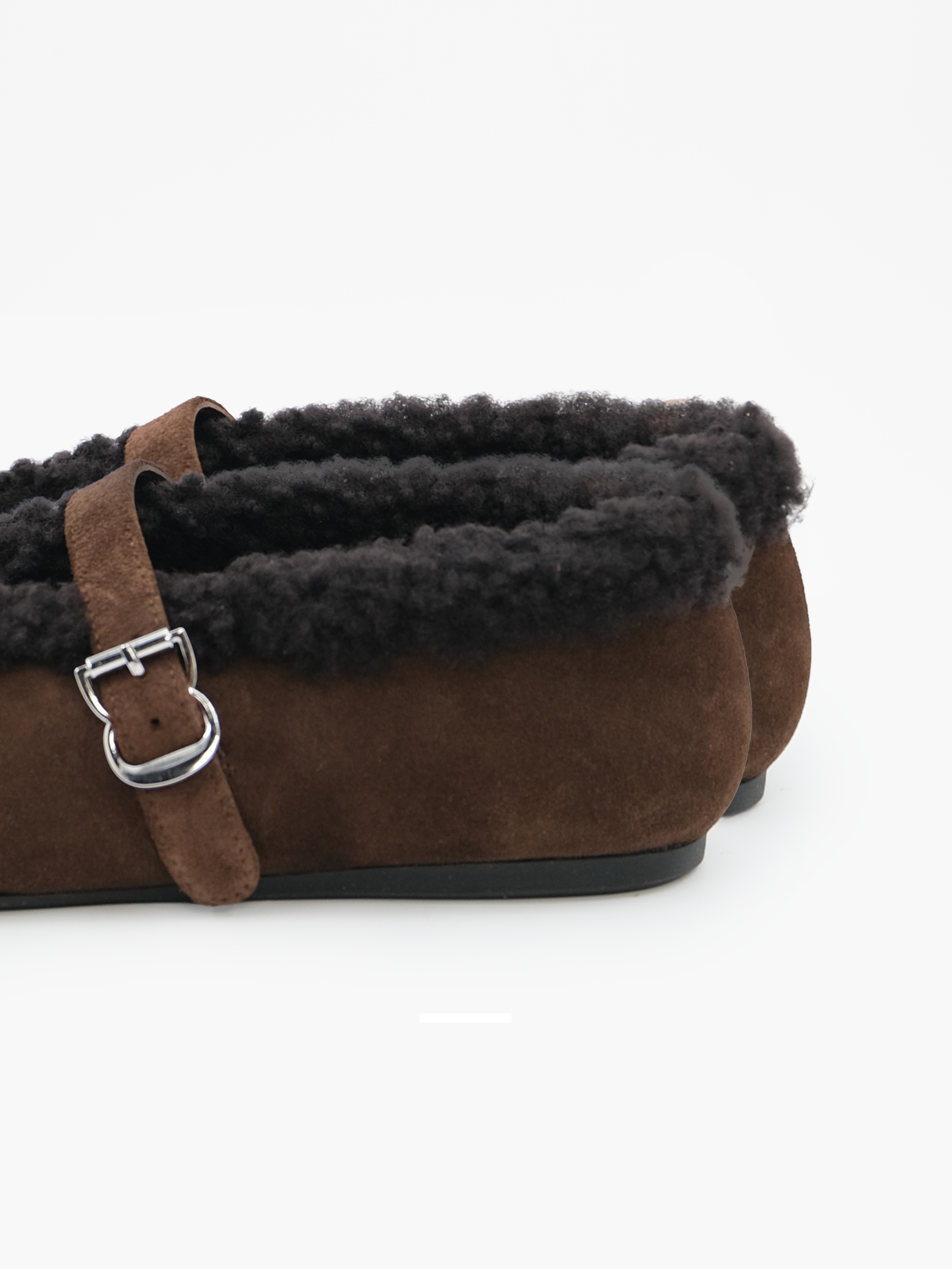 ANOUSH DARK BROWN SUEDE BALLERINA – Toral